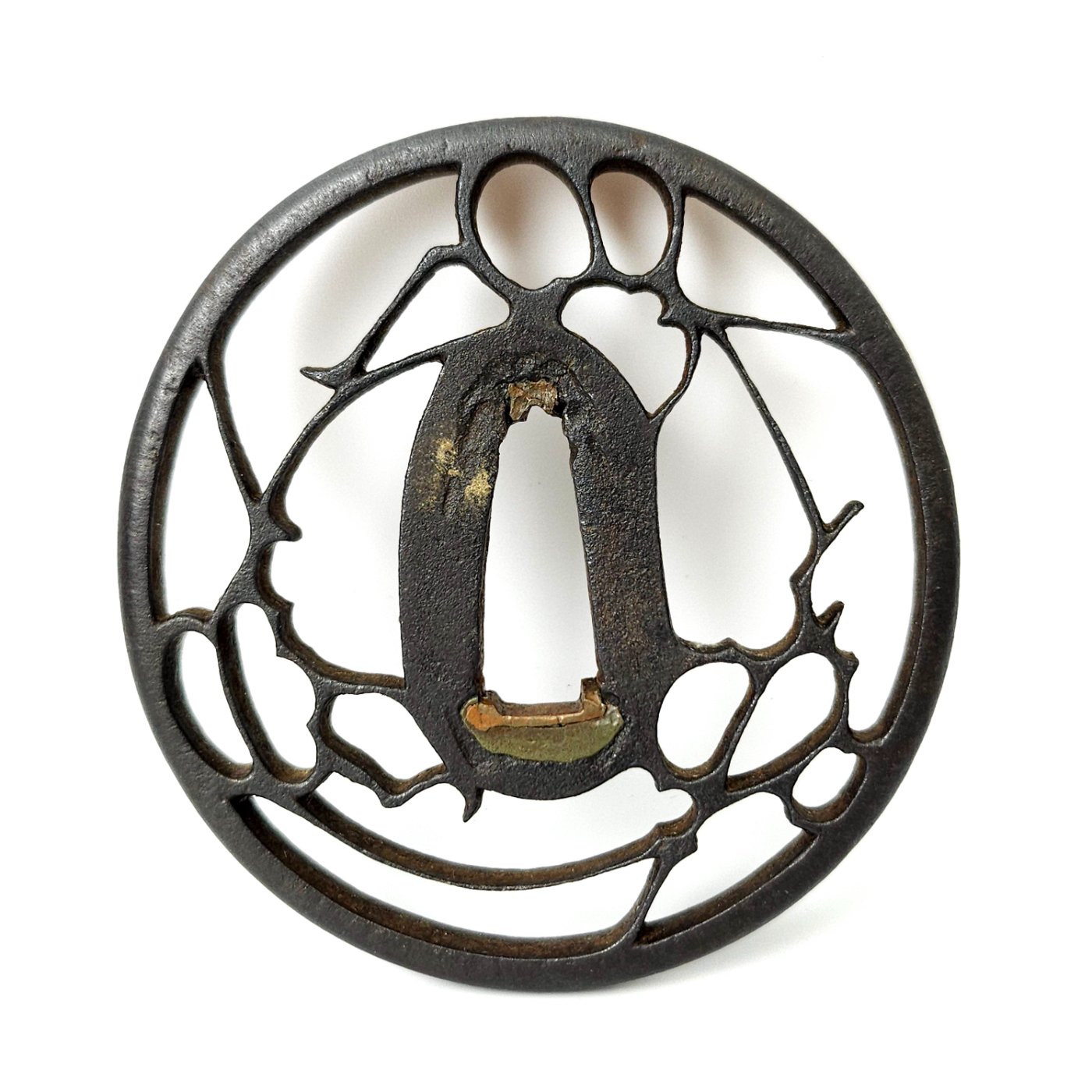 Fine Akasaka Sukashi tsuba - Tsubashi